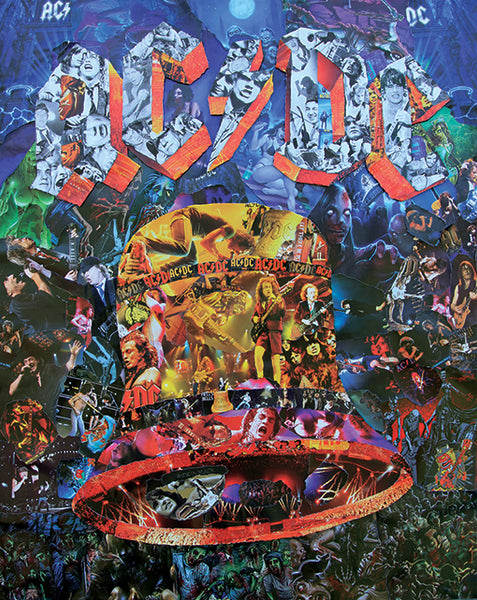 AC-DC Collage Poster – multymedia